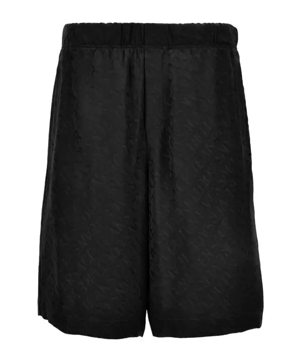 Versace Allover Logo Knee-length Shorts