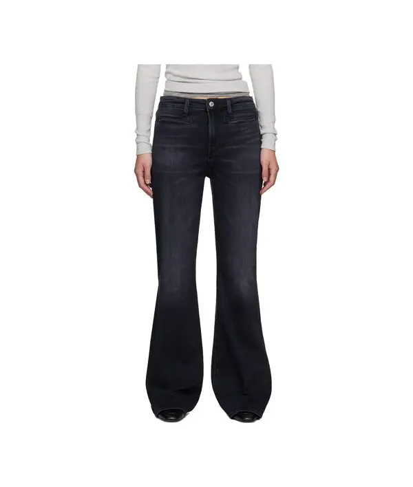 Citizens Of Humanity Lilah Flare Welt Pocket Jeans - Black