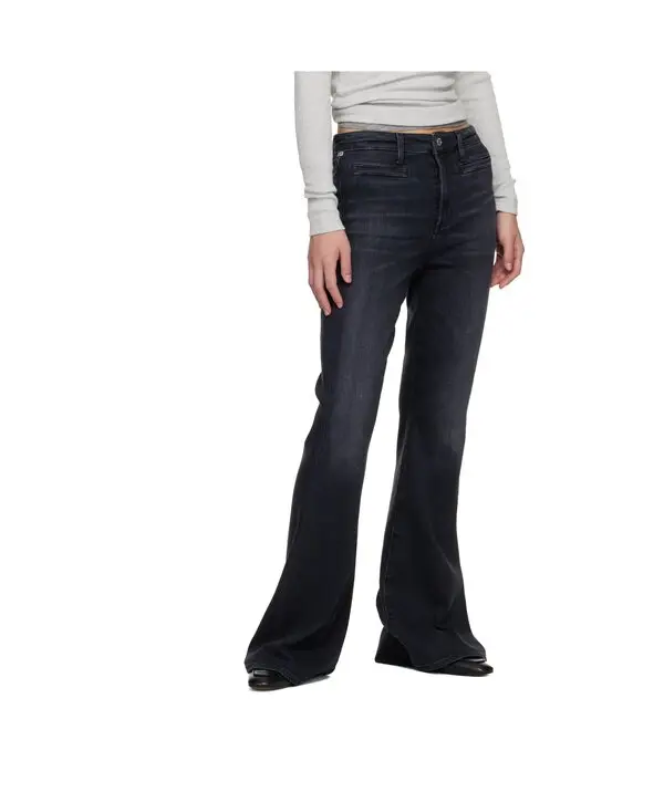 Citizens Of Humanity Lilah Flare Welt Pocket Jeans - Black
