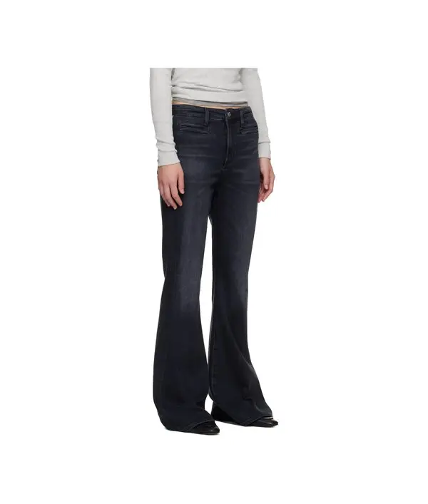 Citizens Of Humanity Lilah Flare Welt Pocket Jeans - Black