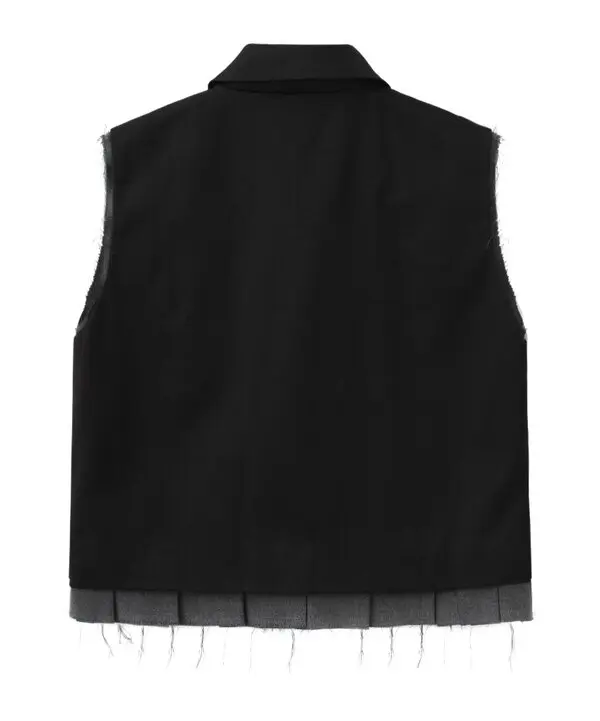 Marissa Chiara Raw Edge Logo Vest