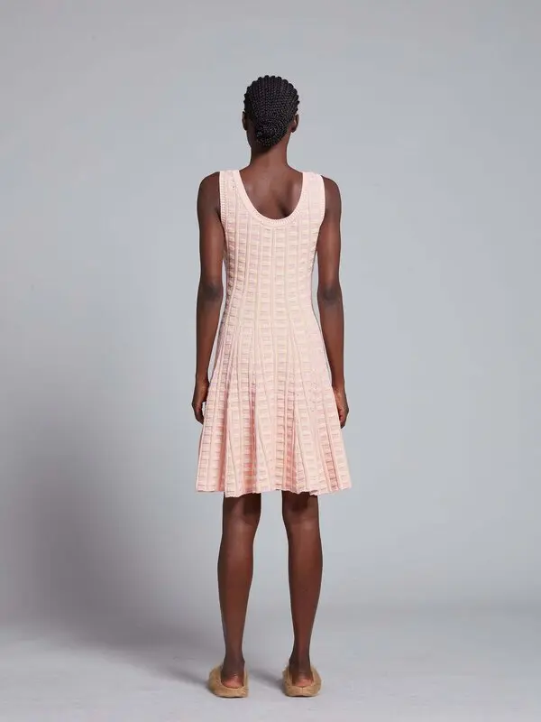 Marni Scoop Neck Cotton Knit Dress