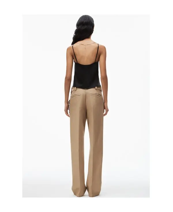 Alexander Wang Logo Plaque Chain Detailed Top