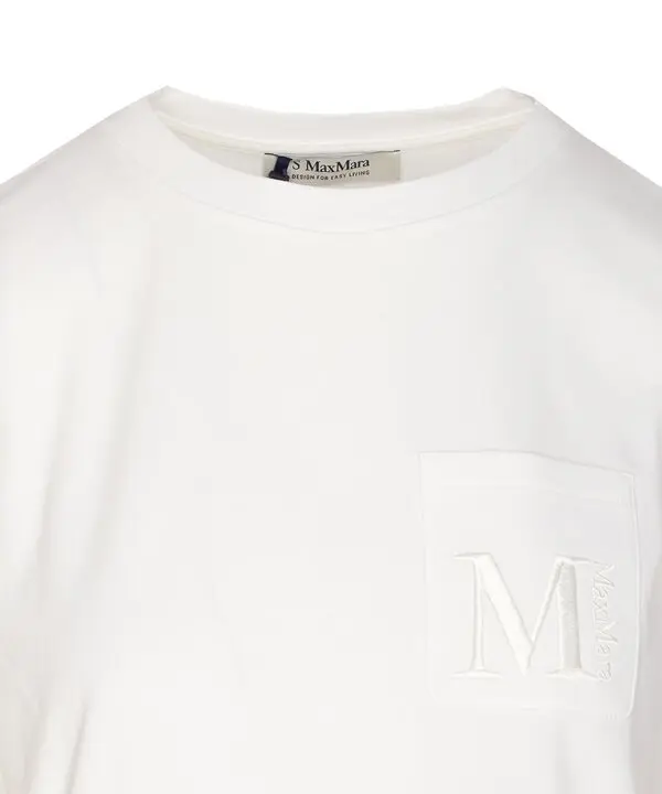 Max Mara Embroidered Logo Crewneck T-shirt