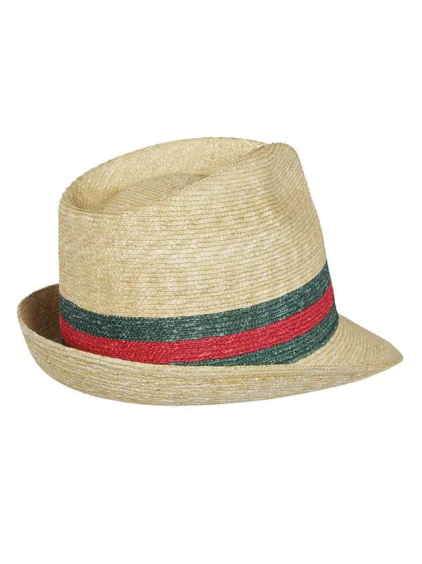 Gucci Web Stripe-trim Trilby Hat