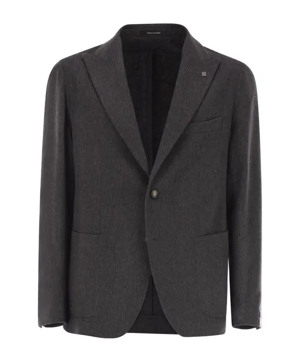 Tagliatore Two-button Patch Pocket Jacket - Black