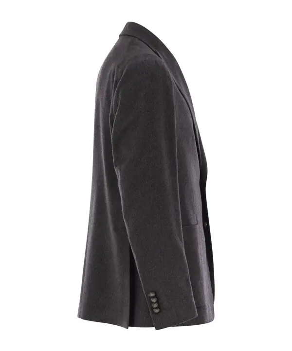 Tagliatore Two-button Patch Pocket Jacket - Black