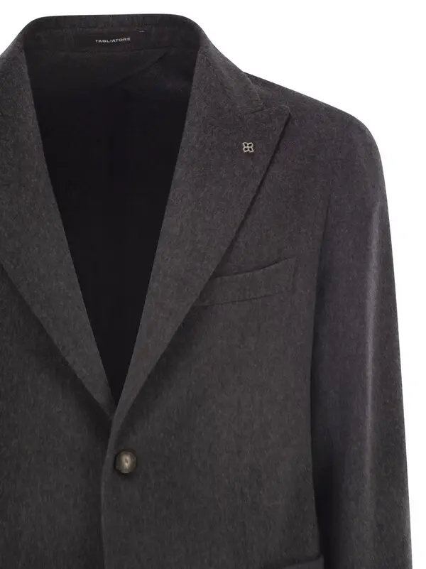Tagliatore Two-button Patch Pocket Jacket - Black