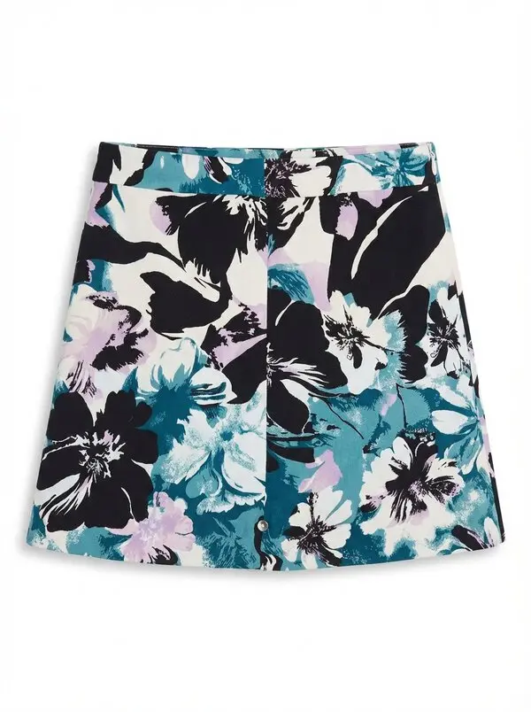 Max Mara Floral Print Skirt