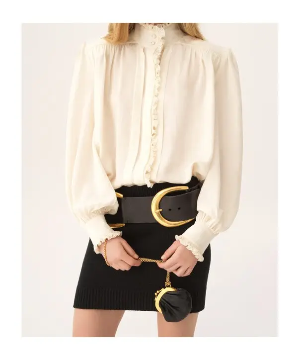 Chloé Oversized Ruffled Blouse