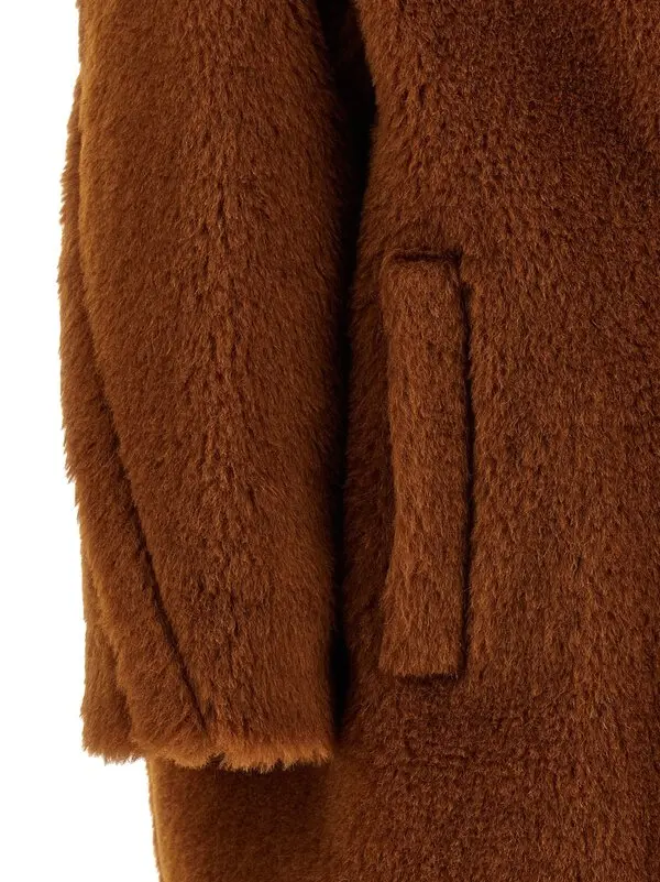 Max Mara Tedgirl Double Breasted Long Coat - Brown