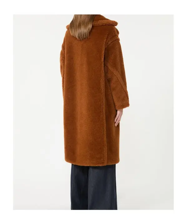 Max Mara Tedgirl Double Breasted Long Coat - Brown