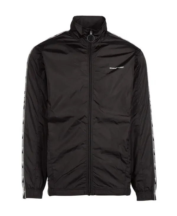 Off-White Logo Zipper Jacket - Black