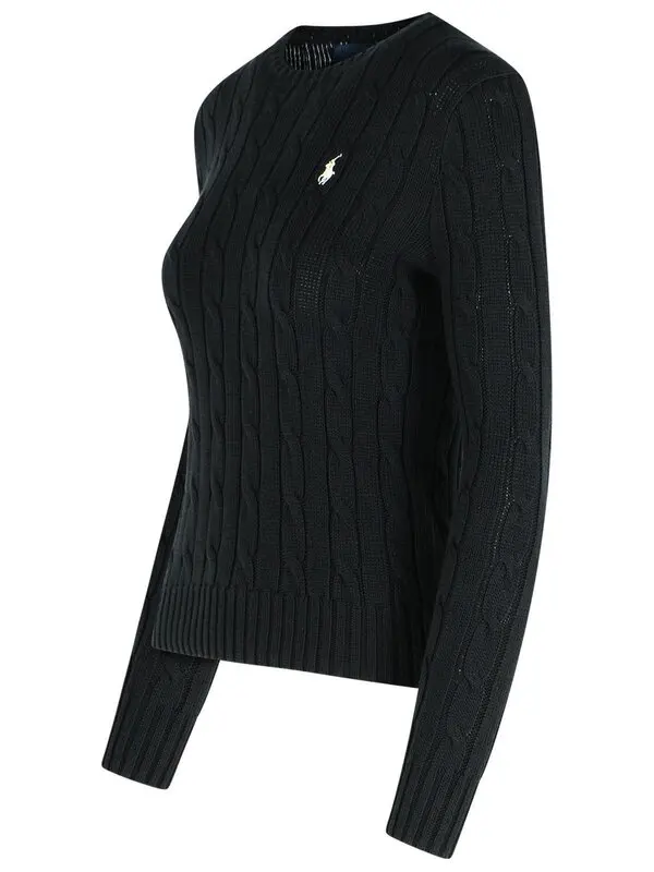 Polo Ralph Lauren Julianna Cable Knit Sweater - Blkwh