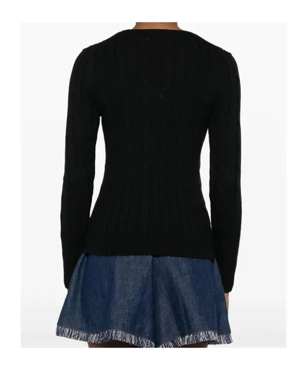 Polo Ralph Lauren Julianna Cable Knit Sweater - Blkwh