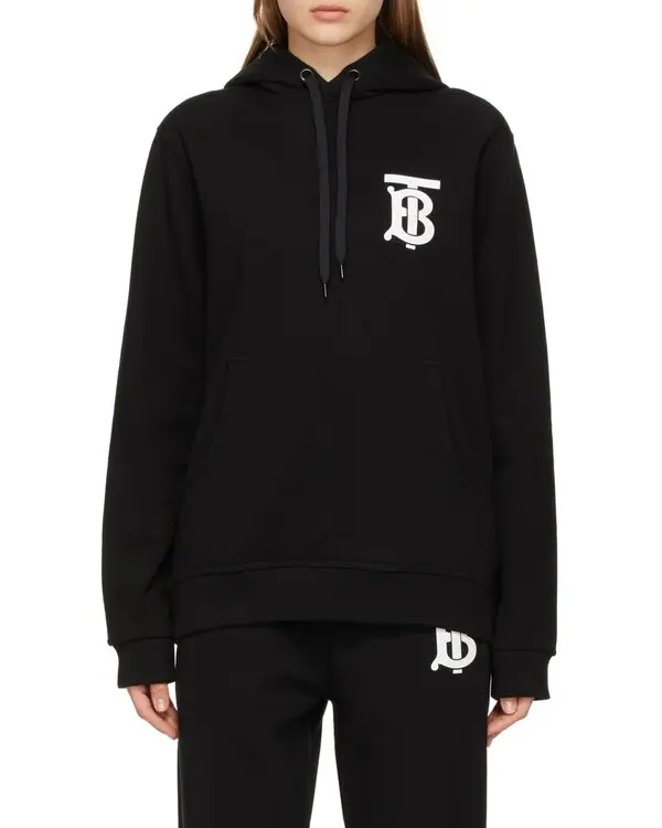 Burberry Monogram-motif Hoodie - Black