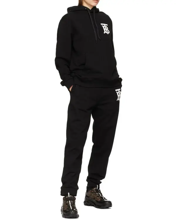Burberry Monogram-motif Hoodie - Black
