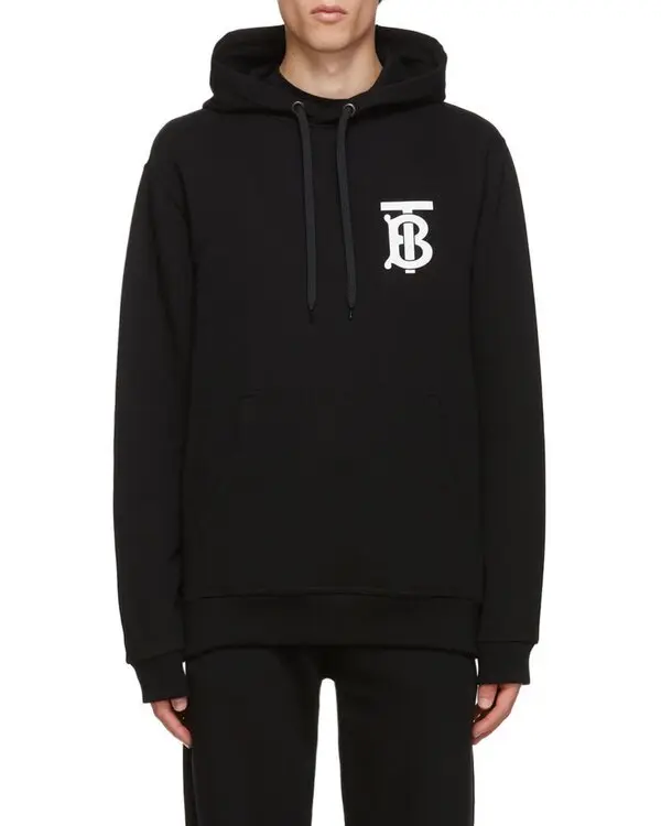 Burberry Monogram-motif Hoodie - Black
