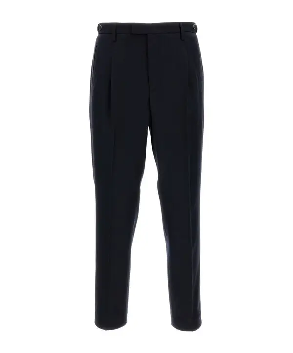 Barena Venezia Tailored Pants With Pressed Crease - Black