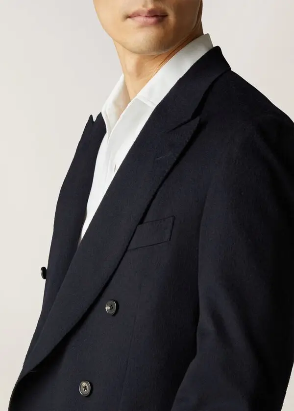 Loro Piana Lapel Long-sleeved Suit Jacket