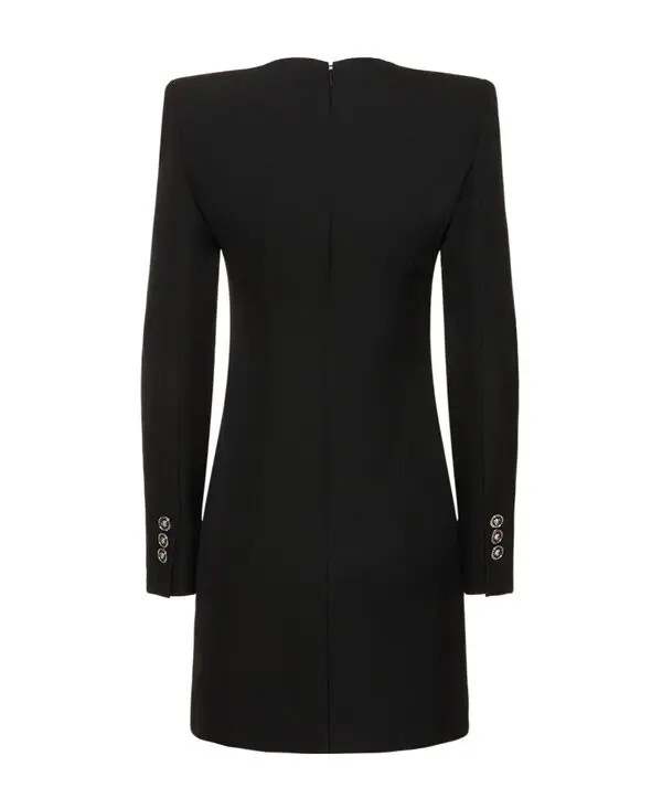 Versace Button Detailed Long-sleeved Dress