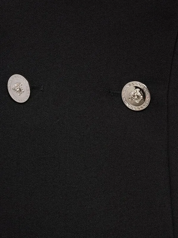 Versace Button Detailed Long-sleeved Dress