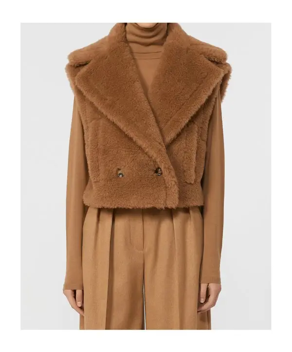Max Mara Santos Double-breasted Coat - Camel