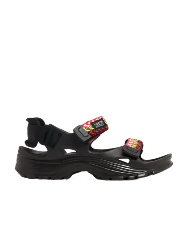 LANVIN X Suicoke Logo Patch Open Toe Sandals