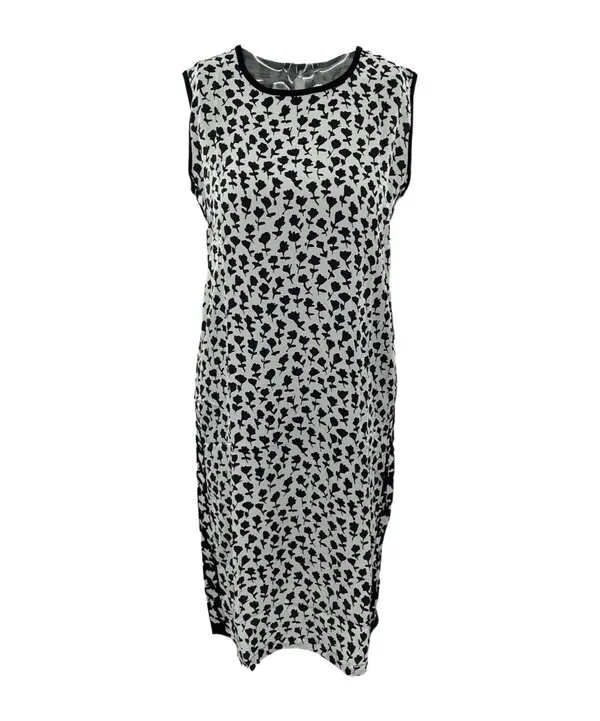 Max Mara Sleeveless Dress With Round Neck And Button Back