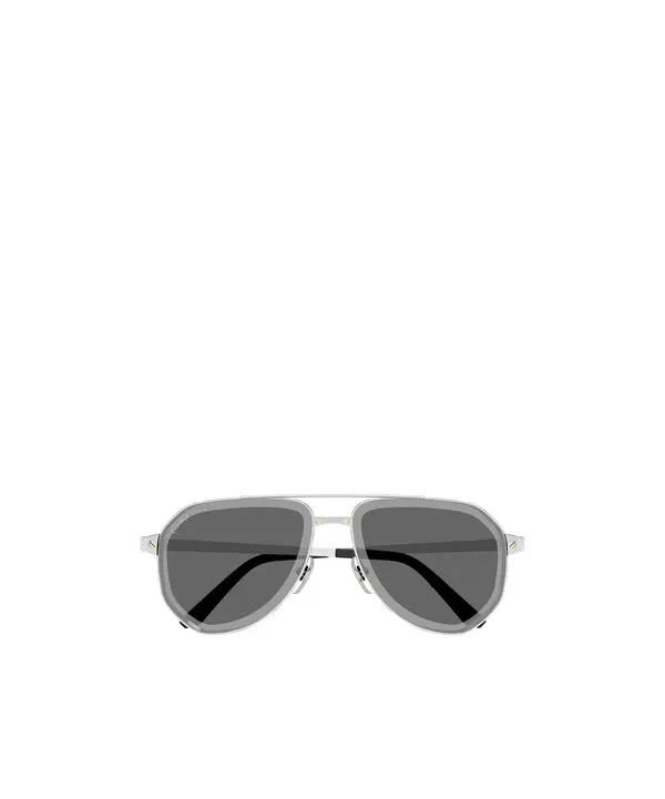 Cartier Pilot Metal Sunglasses - Gray