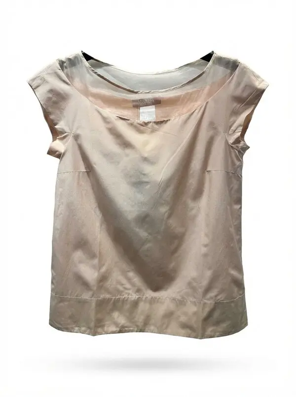 Max Mara Short-sleeved Top With Logo