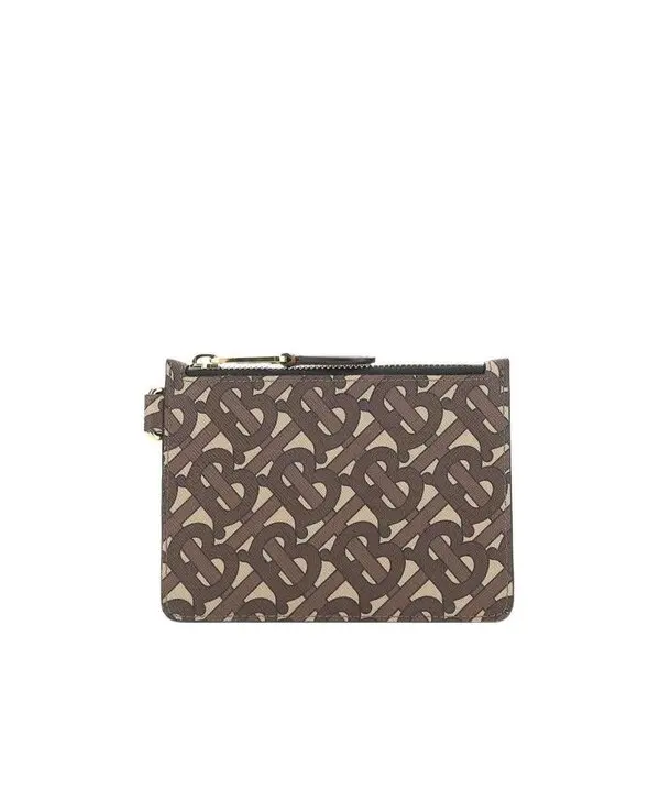 Burberry Monogram-print Wallet - Gray