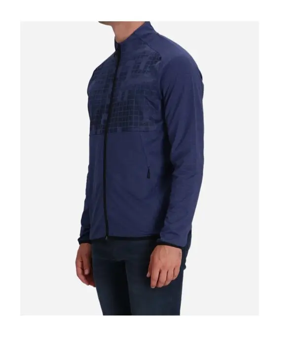 Hugo Boss Geometric-pattern Zip-up Sweatshirt
