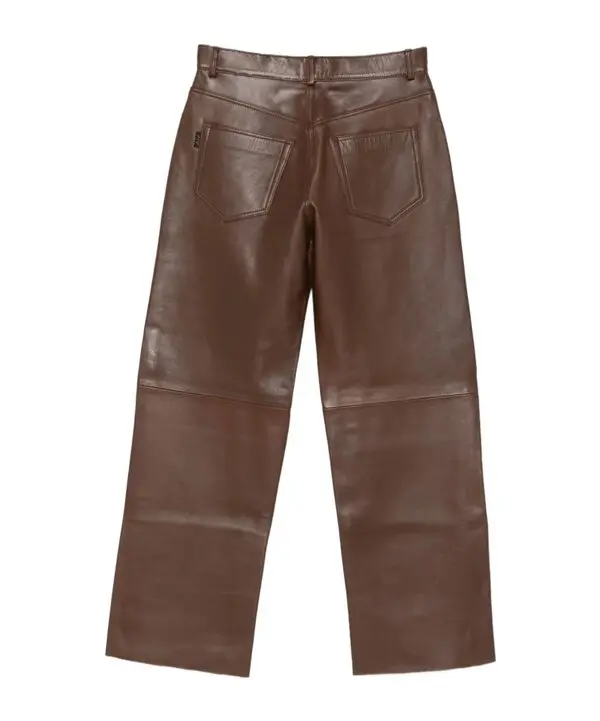 HAIKURE Leather Five-pocket Trousers
