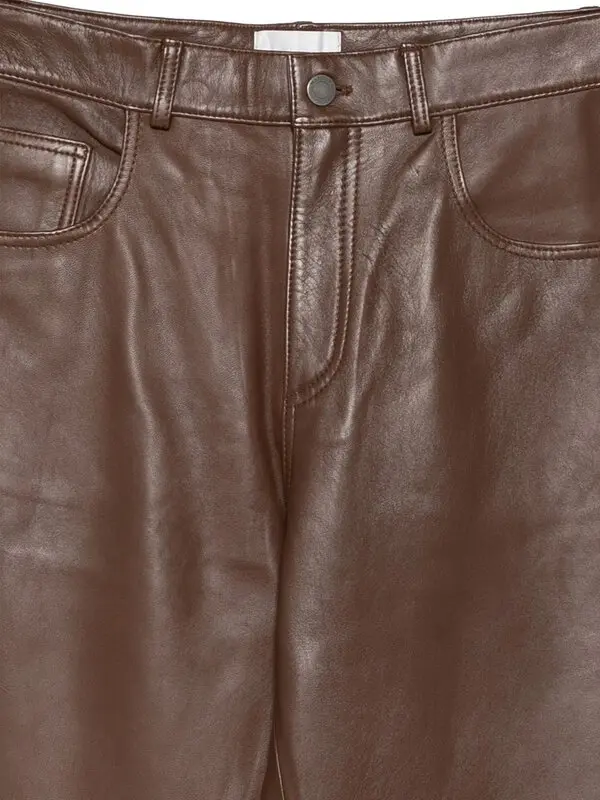 HAIKURE Leather Five-pocket Trousers