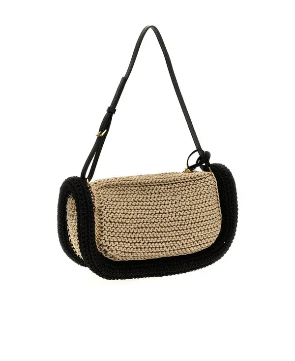 J.W.ANDERSON Bumper-15 Crochet-knit Shoulder Bag - Black