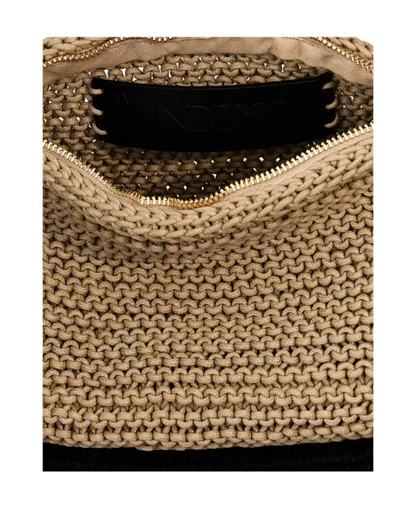J.W.ANDERSON Bumper-15 Crochet-knit Shoulder Bag - Black