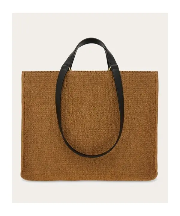 FERRAGAMO Logo Tote Bag - Brown