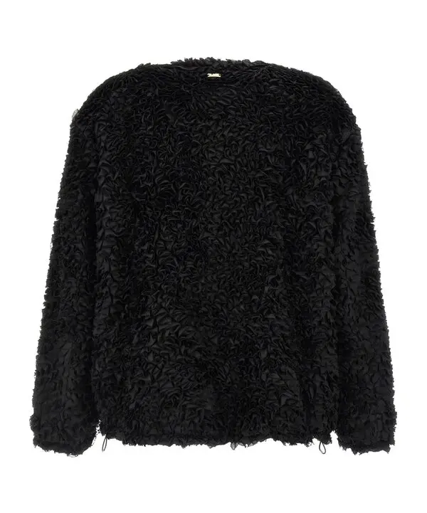 Herno Textured Ruffle Zip Jacket