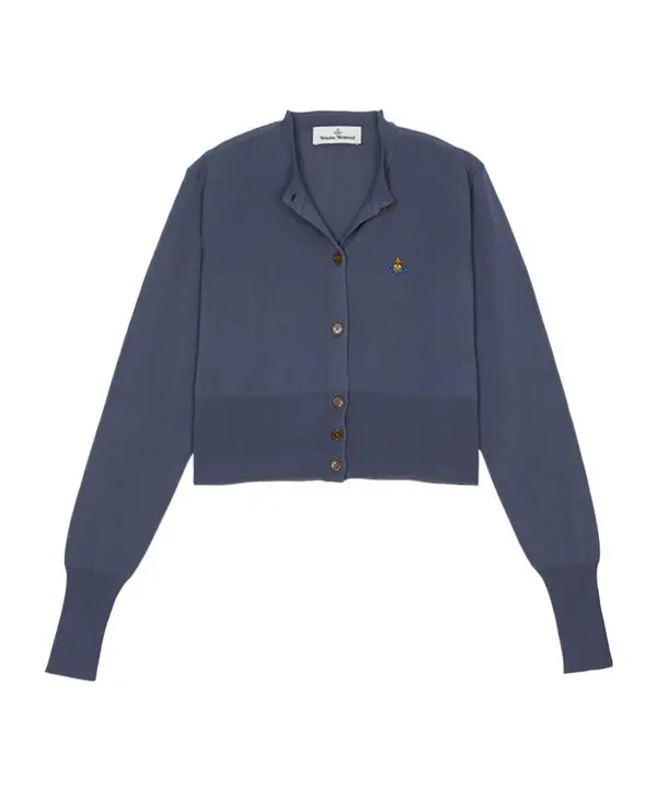 VIVIENNE WESTWOOD Bea Cropped Cardigan - Blue