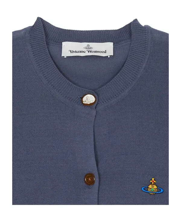 VIVIENNE WESTWOOD Bea Cropped Cardigan - Blue