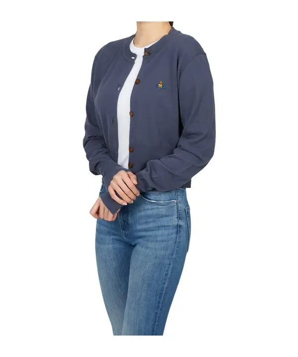 VIVIENNE WESTWOOD Bea Cropped Cardigan - Blue