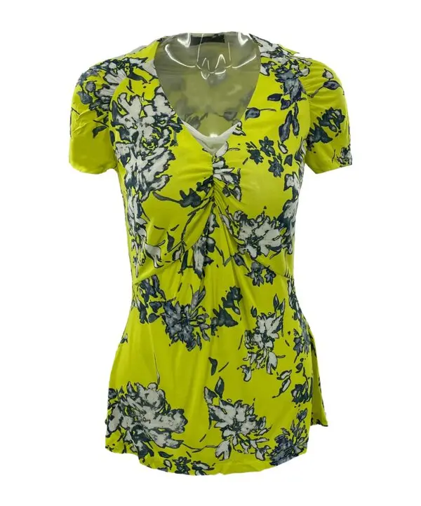 Max Mara Short Sleeve Printed Blouse