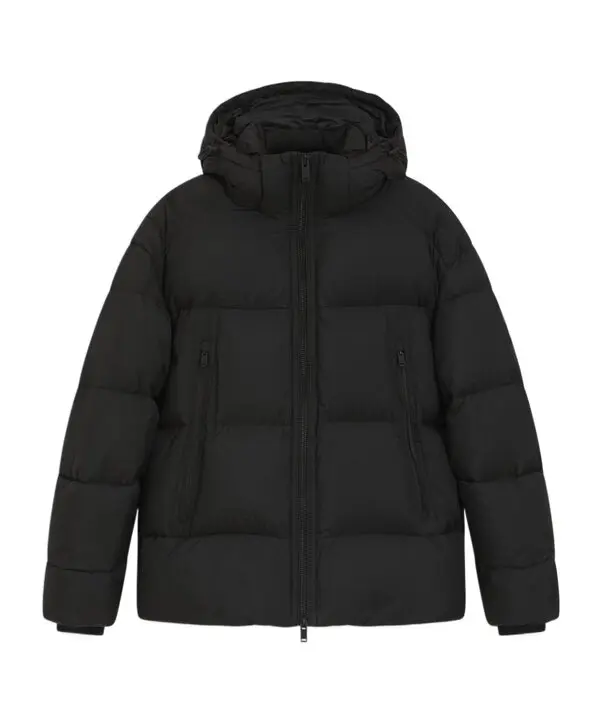 Hugo Boss Padded Zip-up Jacket With Detachable Hood