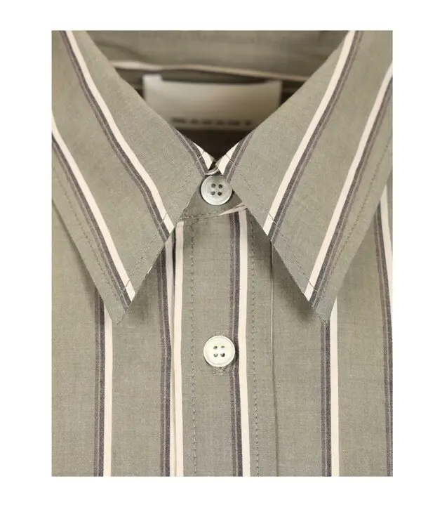 Isabel Marant Étoile Labilio Striped Short-sleeve Shirt - Gray