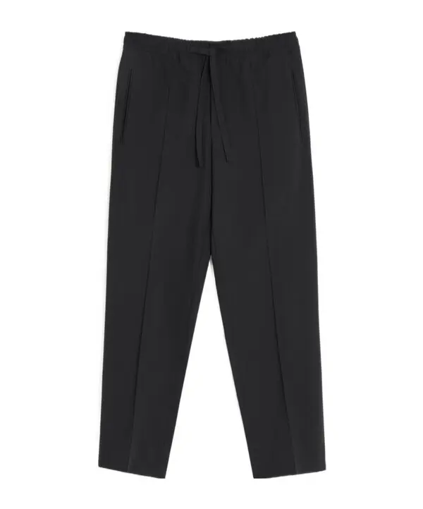 Valentino Garavani Pleated Detail Drawstring Pants - Black