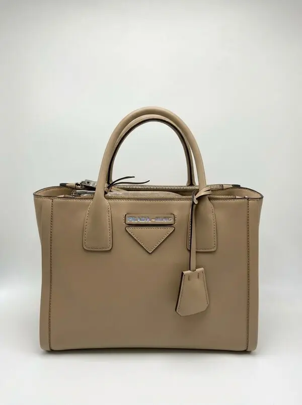 Prada Double Handle Shoulder Bag