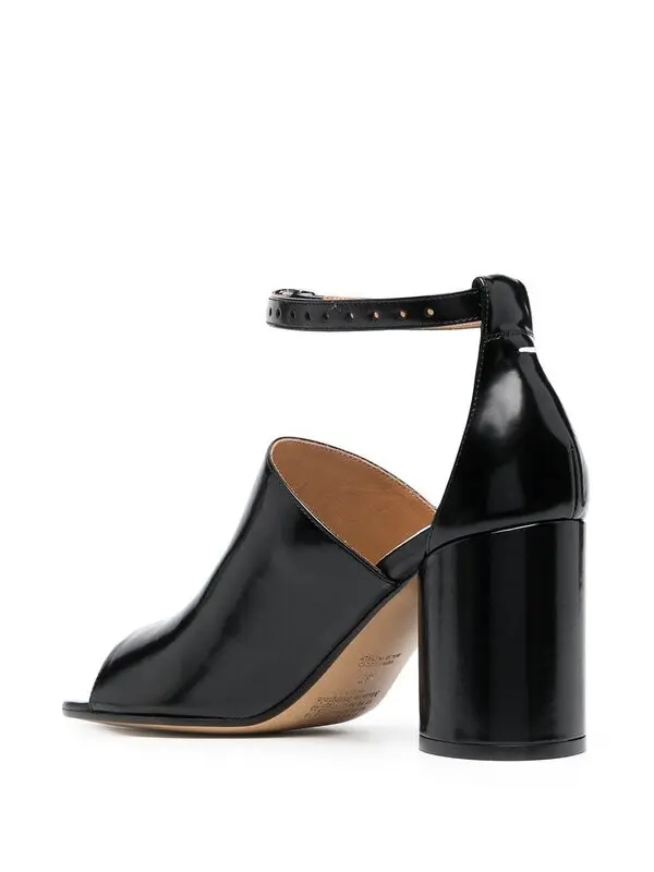 MAISON MARGIELA Tabi Block Heel Sandals - Black