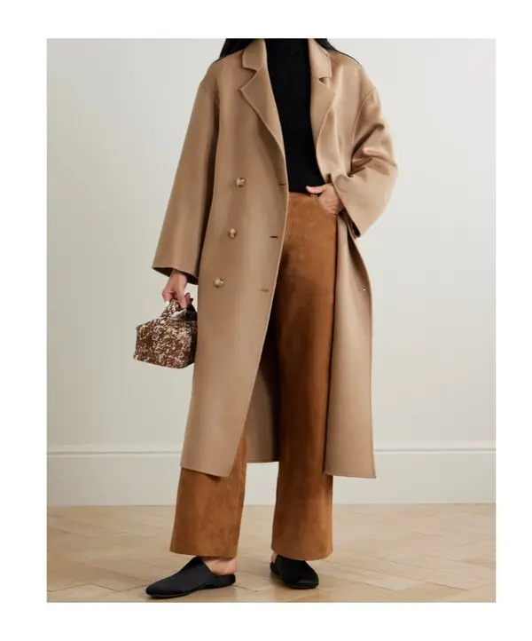 Loulou De Saison Borneo Double-breasted Wool And Cashmere-blend Coat - Camel