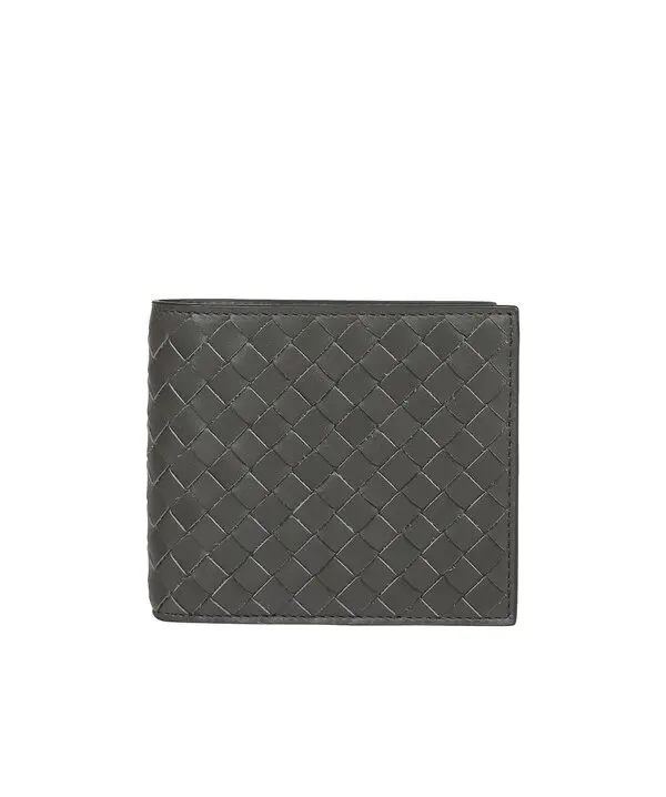 Bottega Veneta Intrecciato Bi-fold Wallet - Black